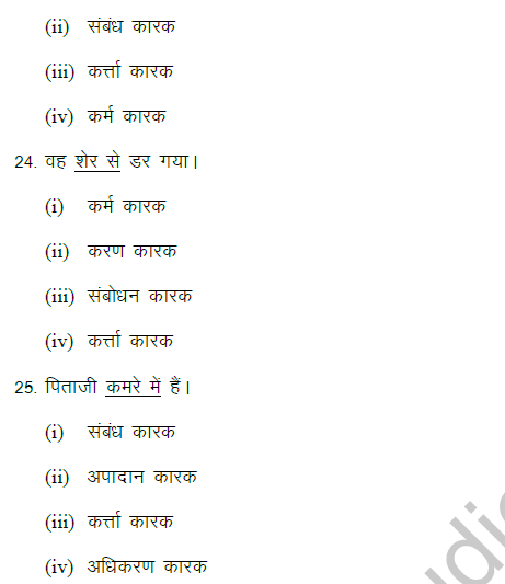 CBSE Class 9 Hindi Contextual Vocabulary MCQ with Answers CBSE Class 9 Hindi Contextual Vocabulary MCQ with Answers